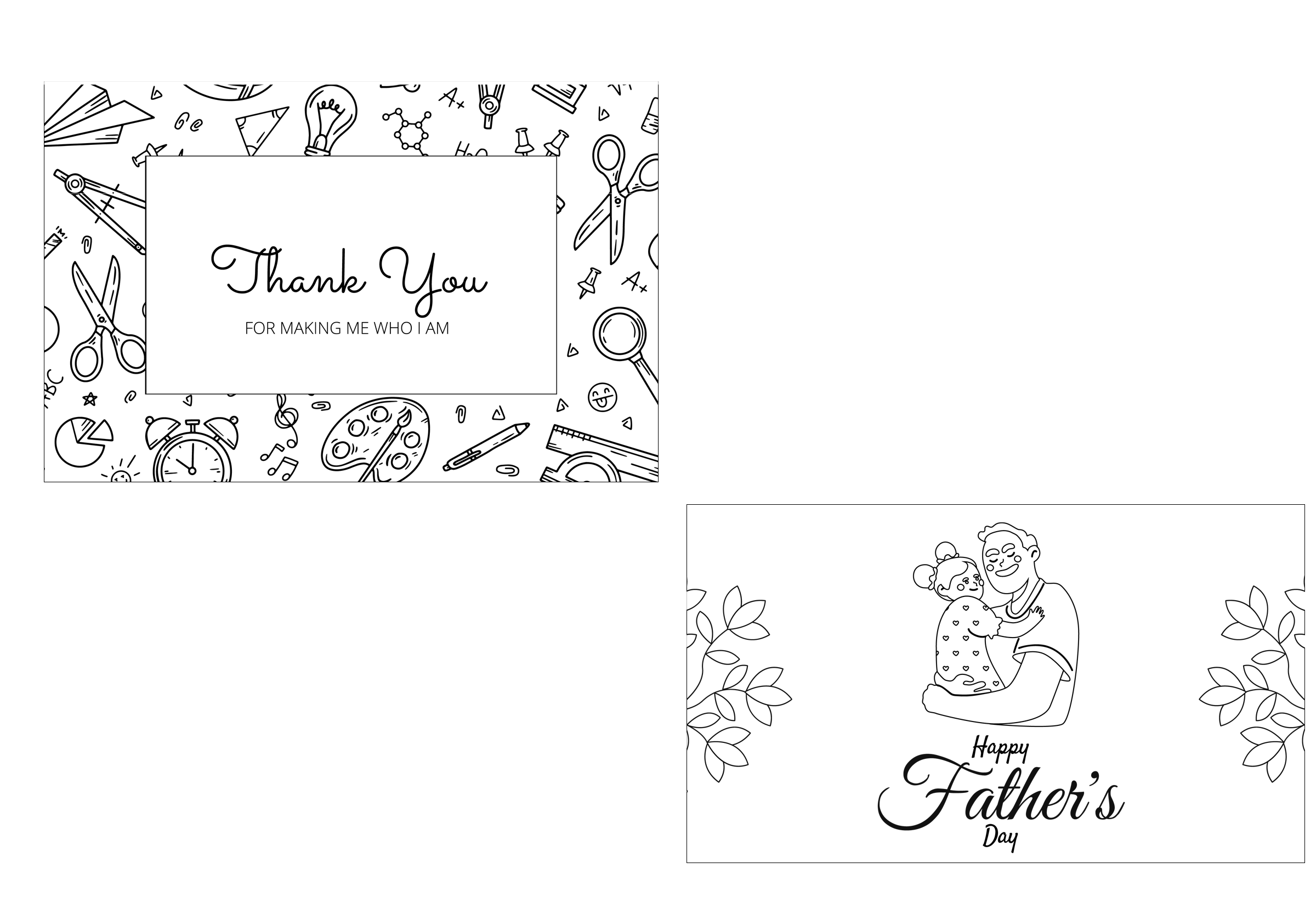 Fathers Day And Special Persons Day Printable Cards - Solterra Academy ...